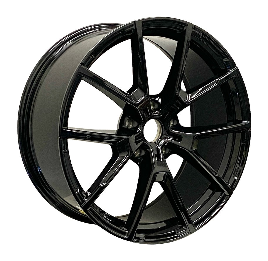 RAC REPLICA B17 GLOSS BLACK WHEELS | 19X8.5 | 5X112 | OFFSET: 26MM | C ...