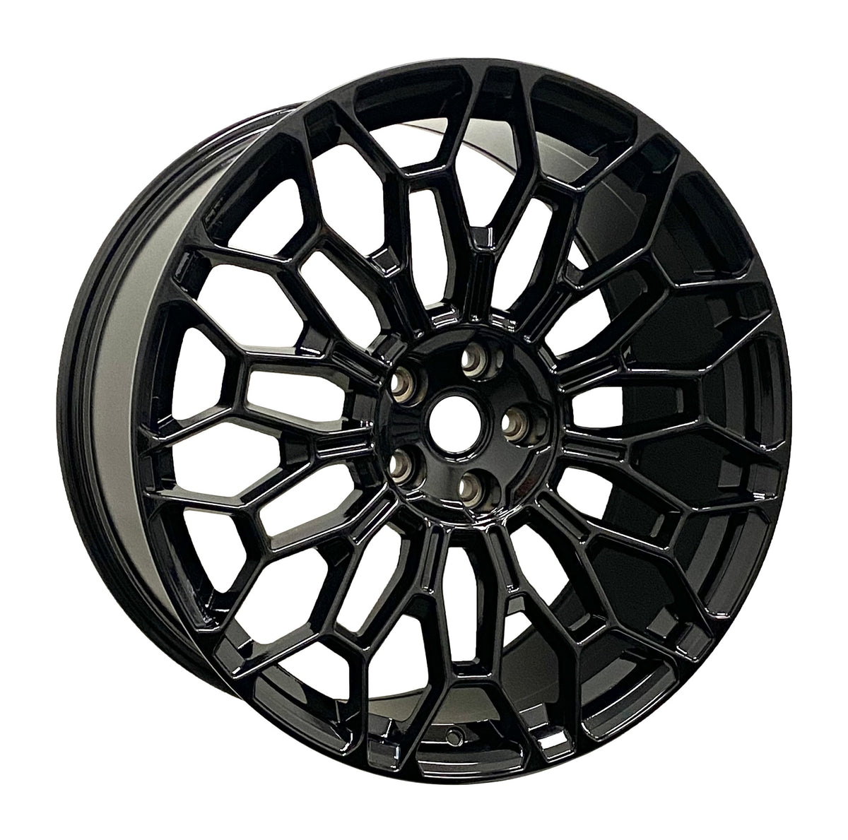 RAC REPLICA L18 GLOSS BLACK WHEELS | 22X10 | 5X120 | OFFSET: 40MM | CB ...